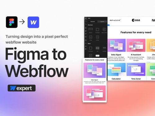 Figma into Webflow website by Oren Lederer
