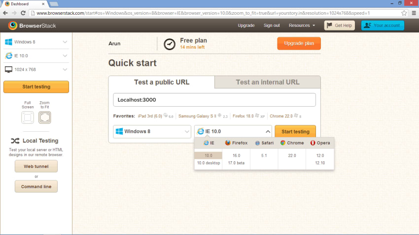 BrowserStack by Arun Pattnaik