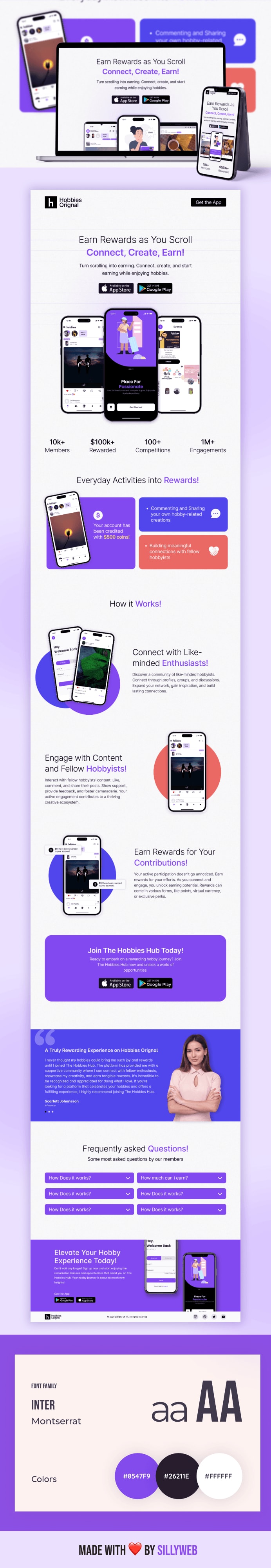 Before/ after Website redesign for a social media app by Yash Singh Kalra