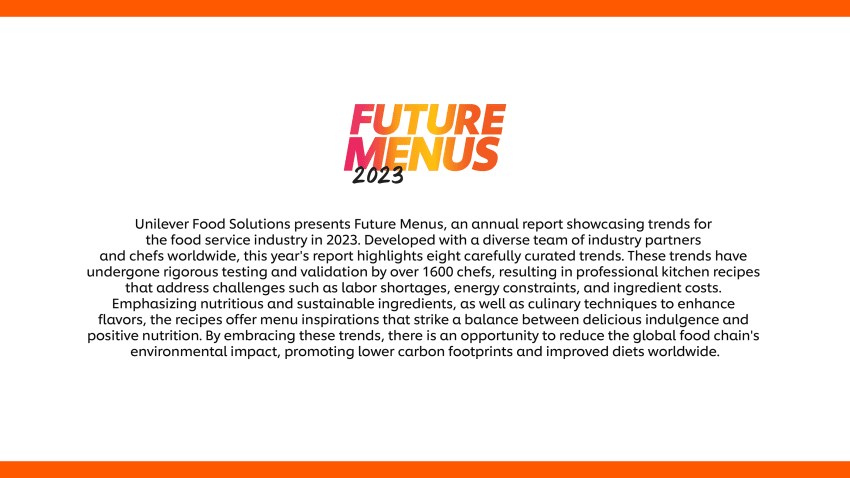 Social Media - Unilever Future Menus by Darren Joseph
