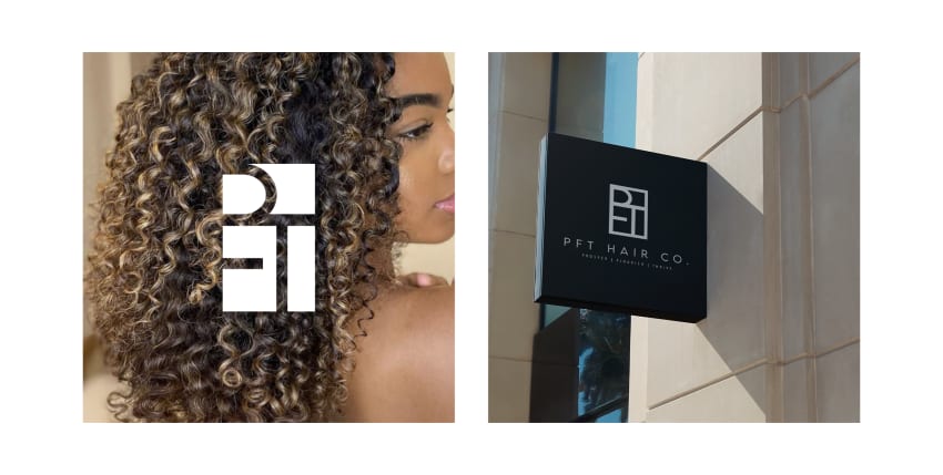 PFT Hair Co. Visual Identity Design by Vestia Alexandria