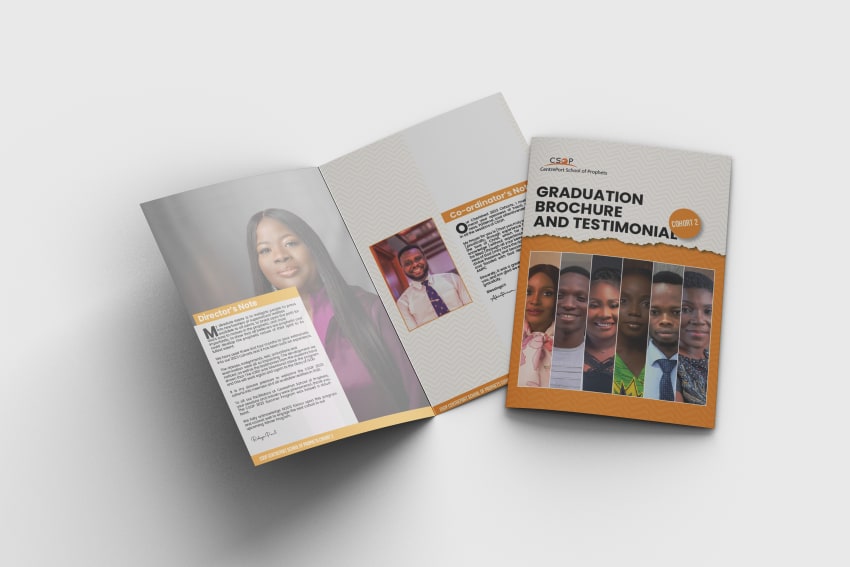 Graduation Brochure on Behance by Olatunde Alli-Balogun
