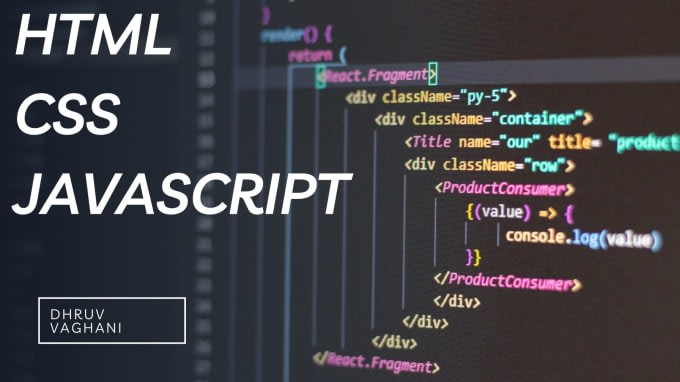 I Will Create Frontend Web Development In Html Css Javascript By Dhruv Vaghani 3246