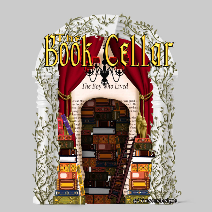 Sticker designs for local book shop by Pia S