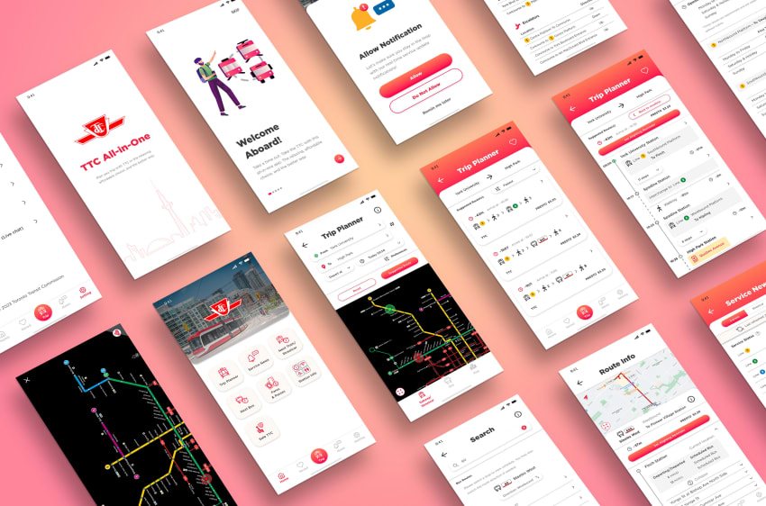 UI/UX Case Study All-in-one TTC Transit App By Wing Yau, 59% OFF