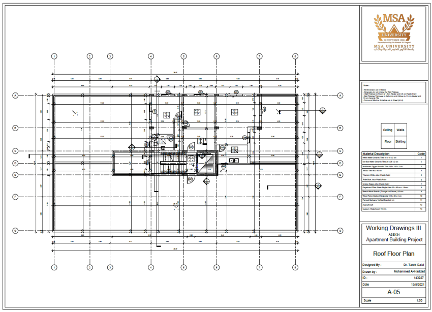 Apartment Building Technical Drawings by Mohammed Al-Haddad