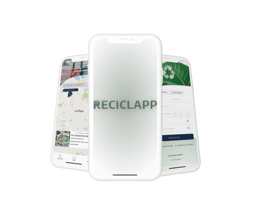Reciclapp: UI design by Juana Zabaleta