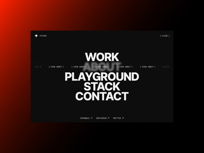 Future Folio — Cyberpunk Portfolio Template for Framer by Paul Lapkin