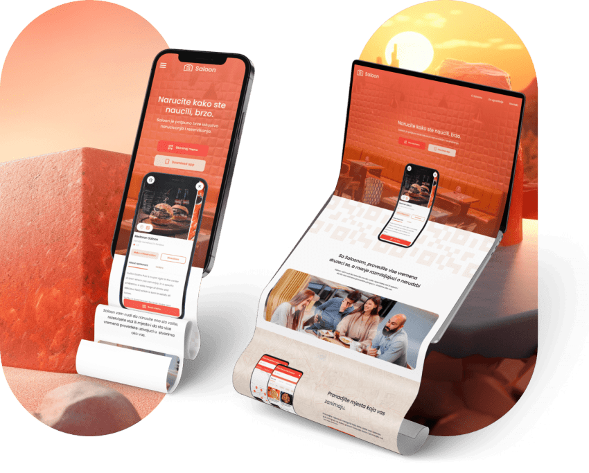 Saloon QR App - UI Design, Web Design, Branding on Behance by Edin Vejzovic