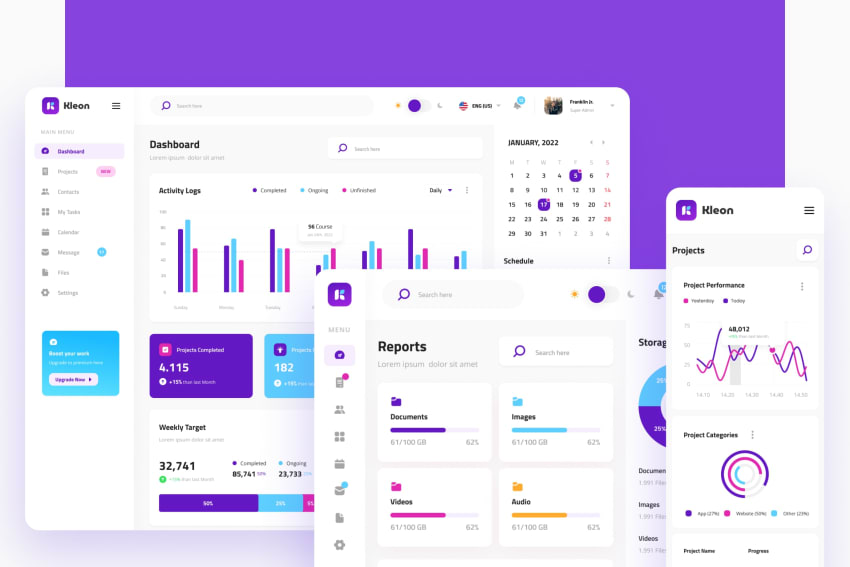 Multipurpose Admin Panel Dashboard by Ahmad S. Afandi