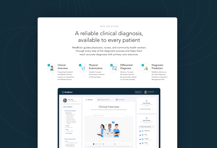 Medical Diagnostic UI Website Design by Ahmad S. Afandi