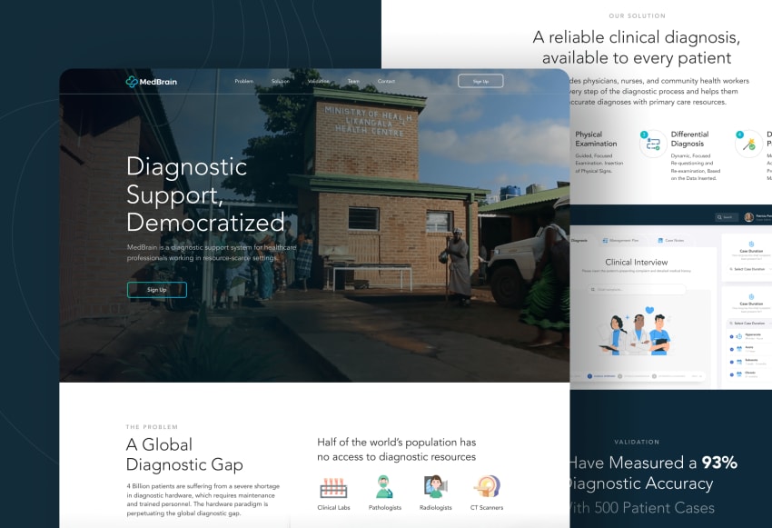 Medical Diagnostic UI Website Design by Ahmad S. Afandi