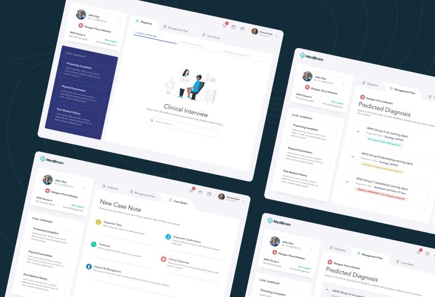 Medical Diagnostic UI Website Design by Ahmad S. Afandi