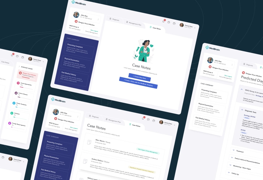 Medical Diagnostic UI Website Design by Ahmad S. Afandi