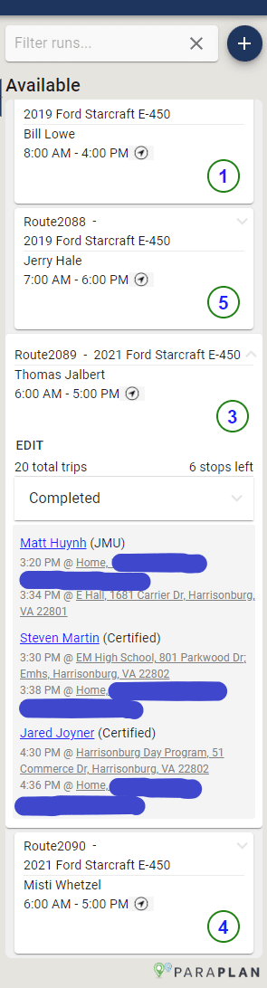 Bus dispatcher web app by Isaac Fitzer