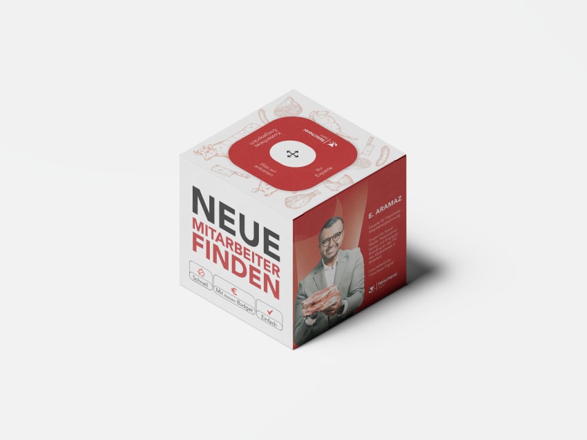 Jumping Cube Design for Fleischerei Digital by Megi Zeqo