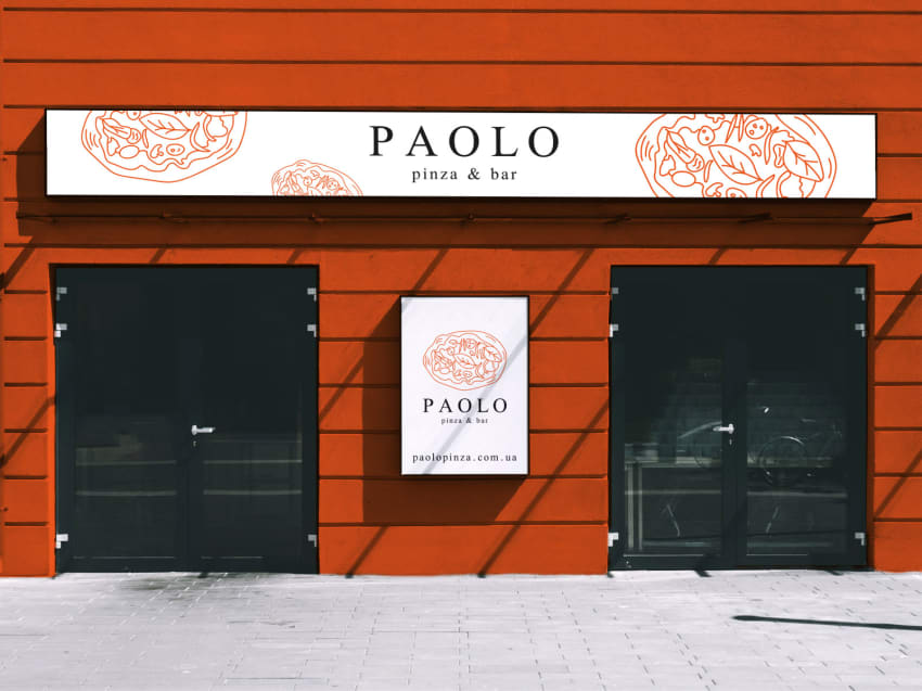 PAOLO PINSA — Logo creation for a cafe by Sergei Chyrkov