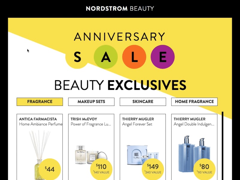 Nordstrom Anniversary | Digital Screen Signage by Alex Nguyen