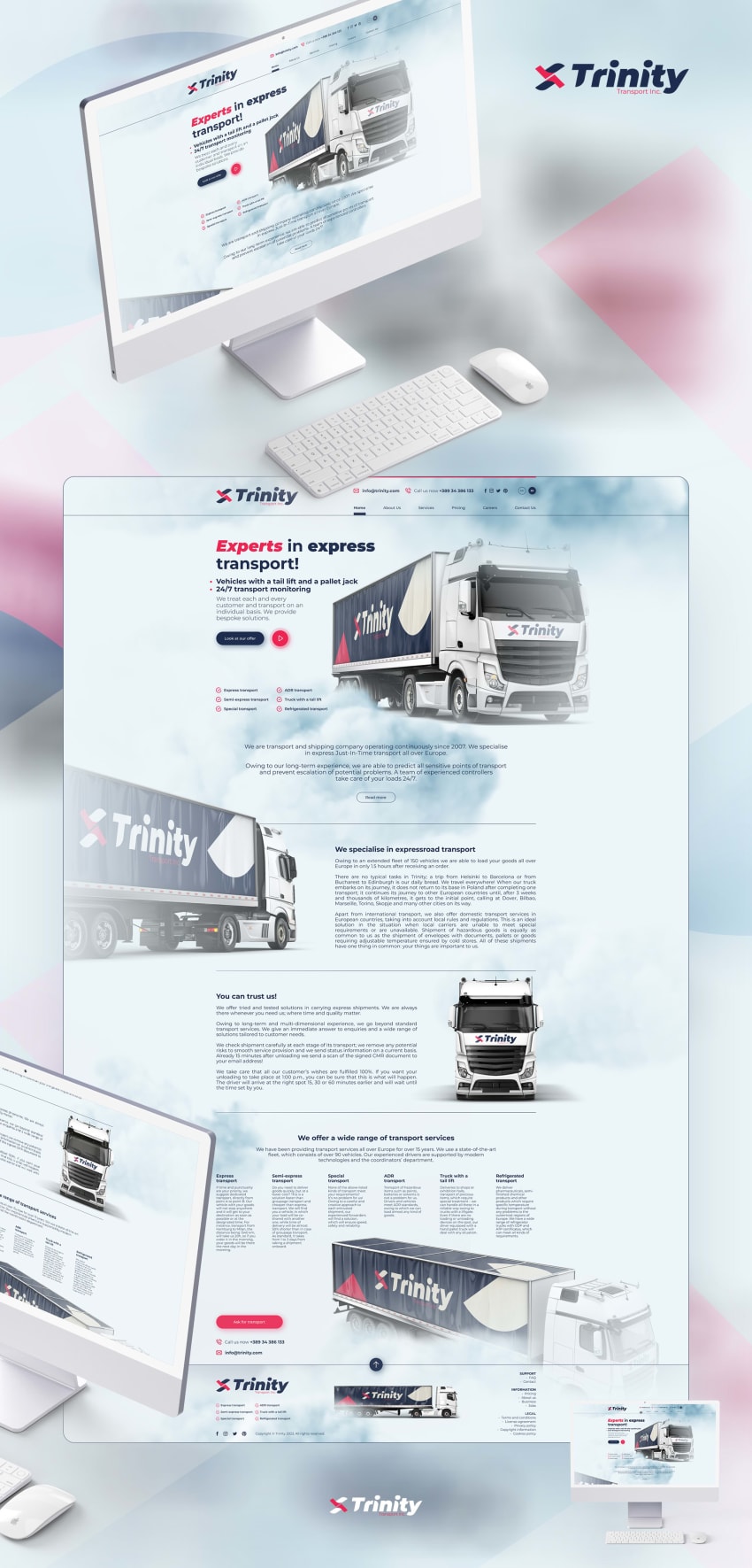 TRINITY - UI/UX Design for Landing page by Jovan Pop-Petrov