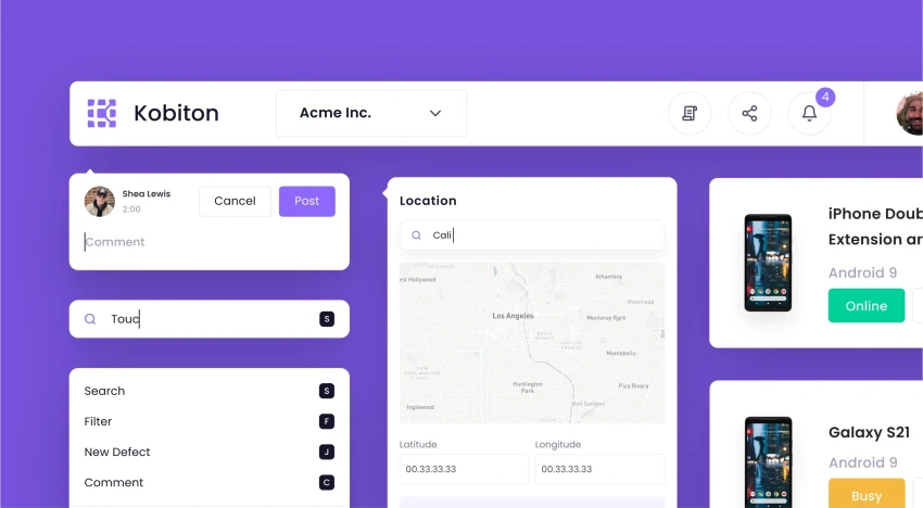 Kobiton App Testing Dashboard By Shea Lewis