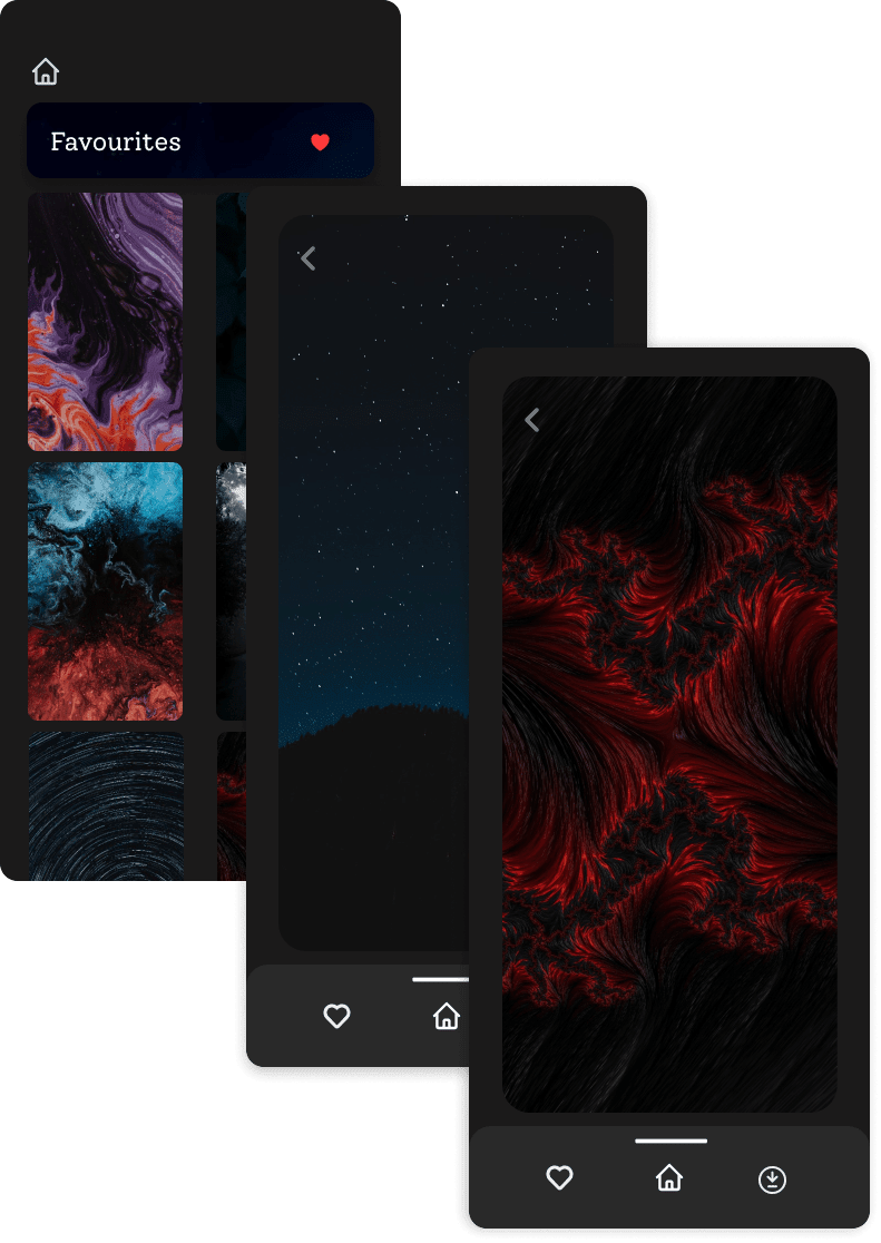 Wallpaper app UI/UX design by Saquib Akhtar