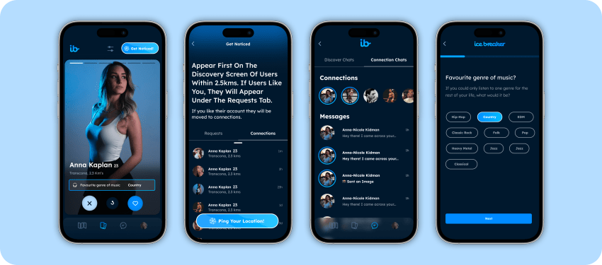 Ice Breaker App Design by JAM Digital Solutions