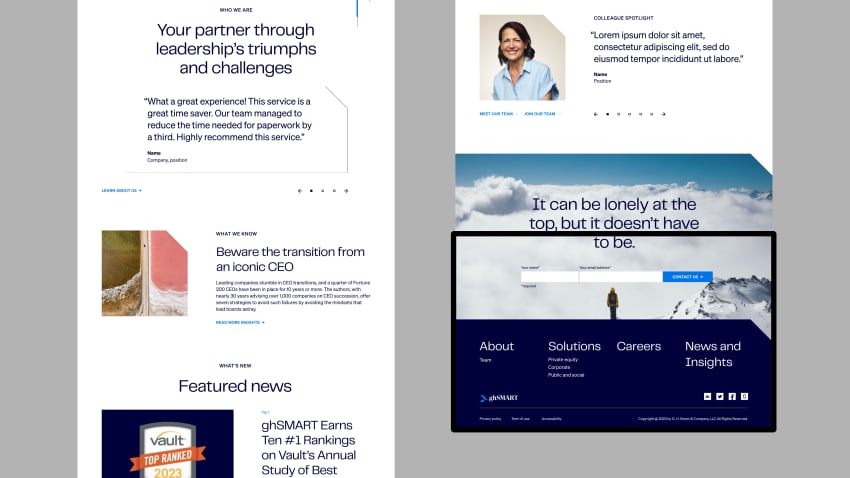 ghSMART Rebrand by Lucia Vaughan