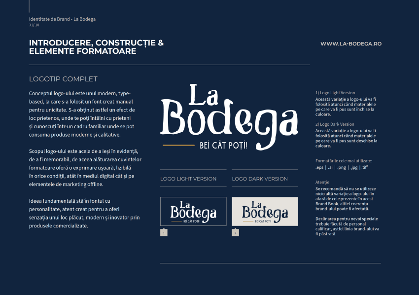 Brand Identity - La Bodega Restaurant by Ciprian Paul
