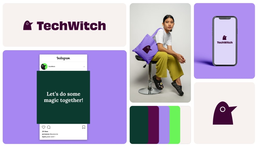 Rebrand for TechWitch by Lauren Sherrard