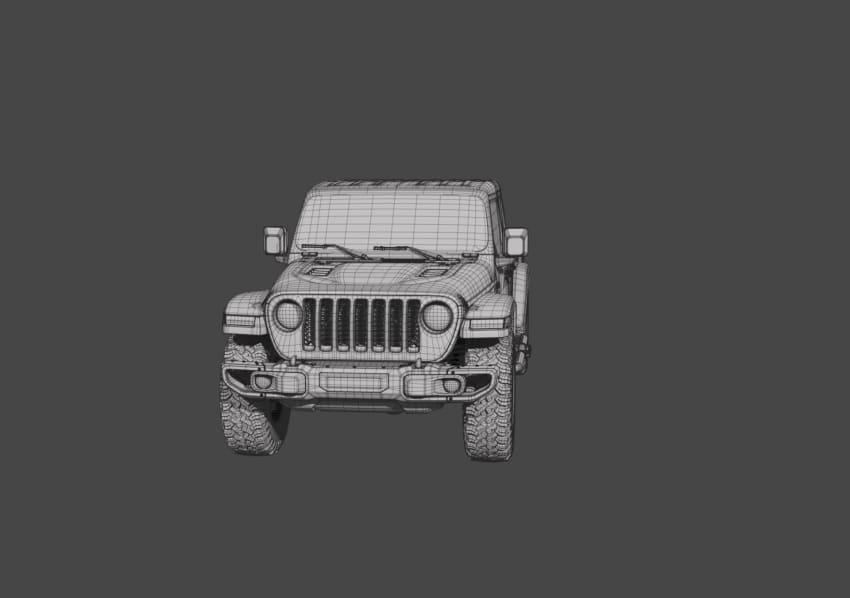 Jeep Gladiator & environment by Ruwain Vafi