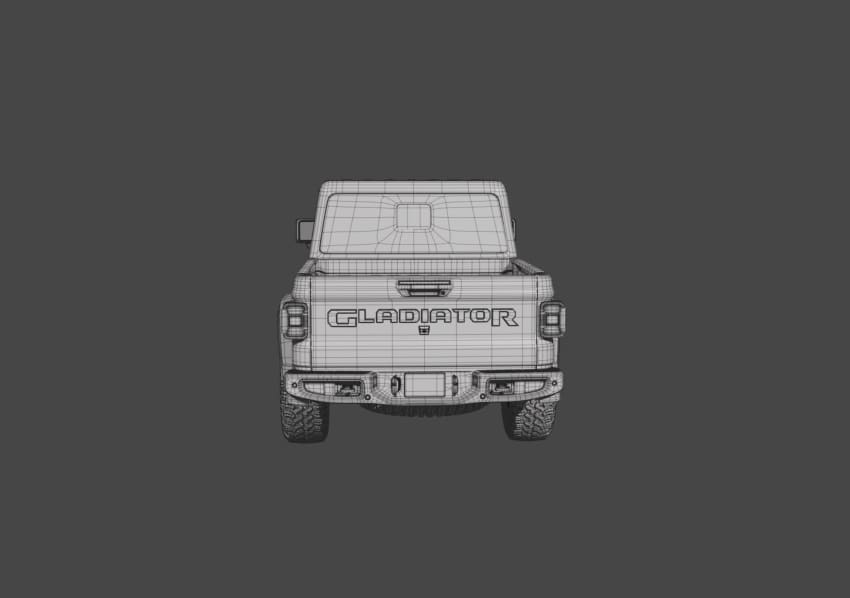 Jeep Gladiator & environment by Ruwain Vafi