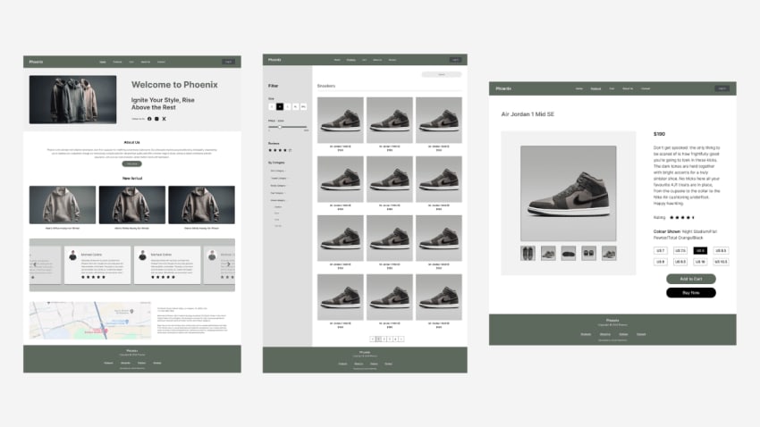 UI Design for a Men's Clothing Store Website by Kavith Rashintha