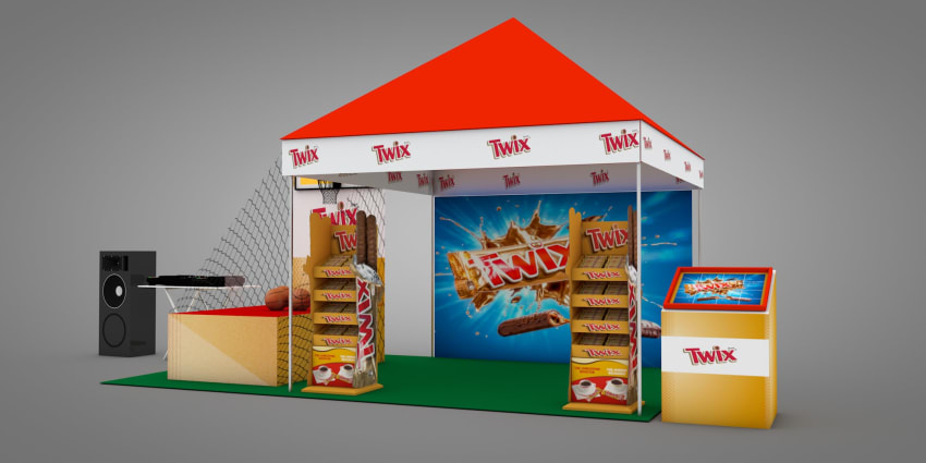 TWIX Open Market Activation Setup by Dan Aji