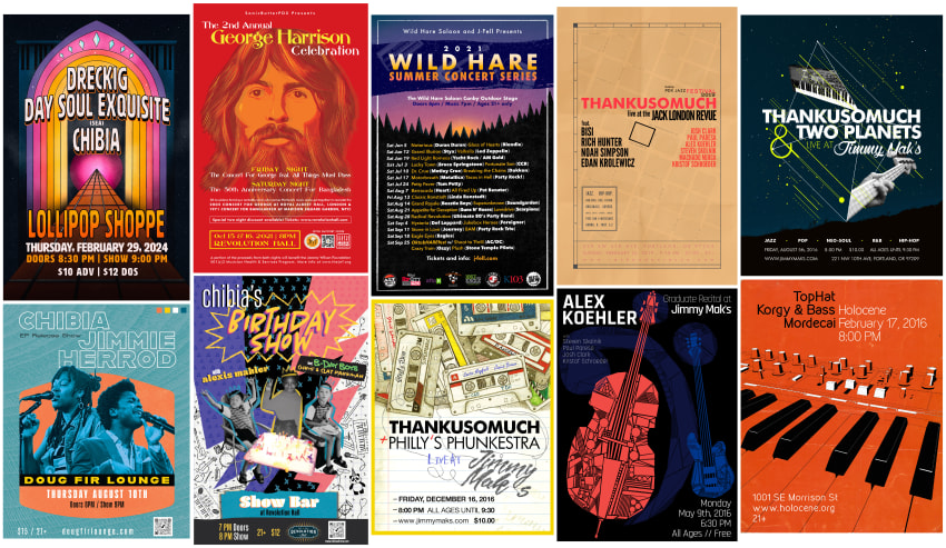 Concert & Event Posters by Alex Koehler