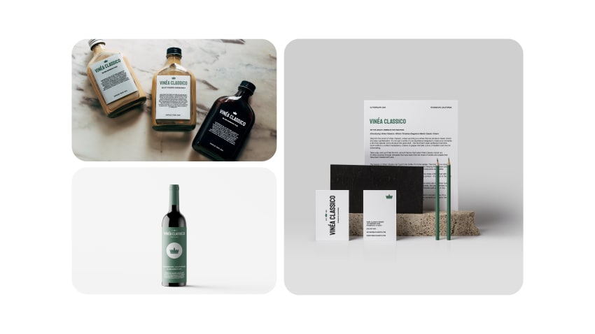 Vinéa Classico - Brand Identity Design by ketan kshirsagar