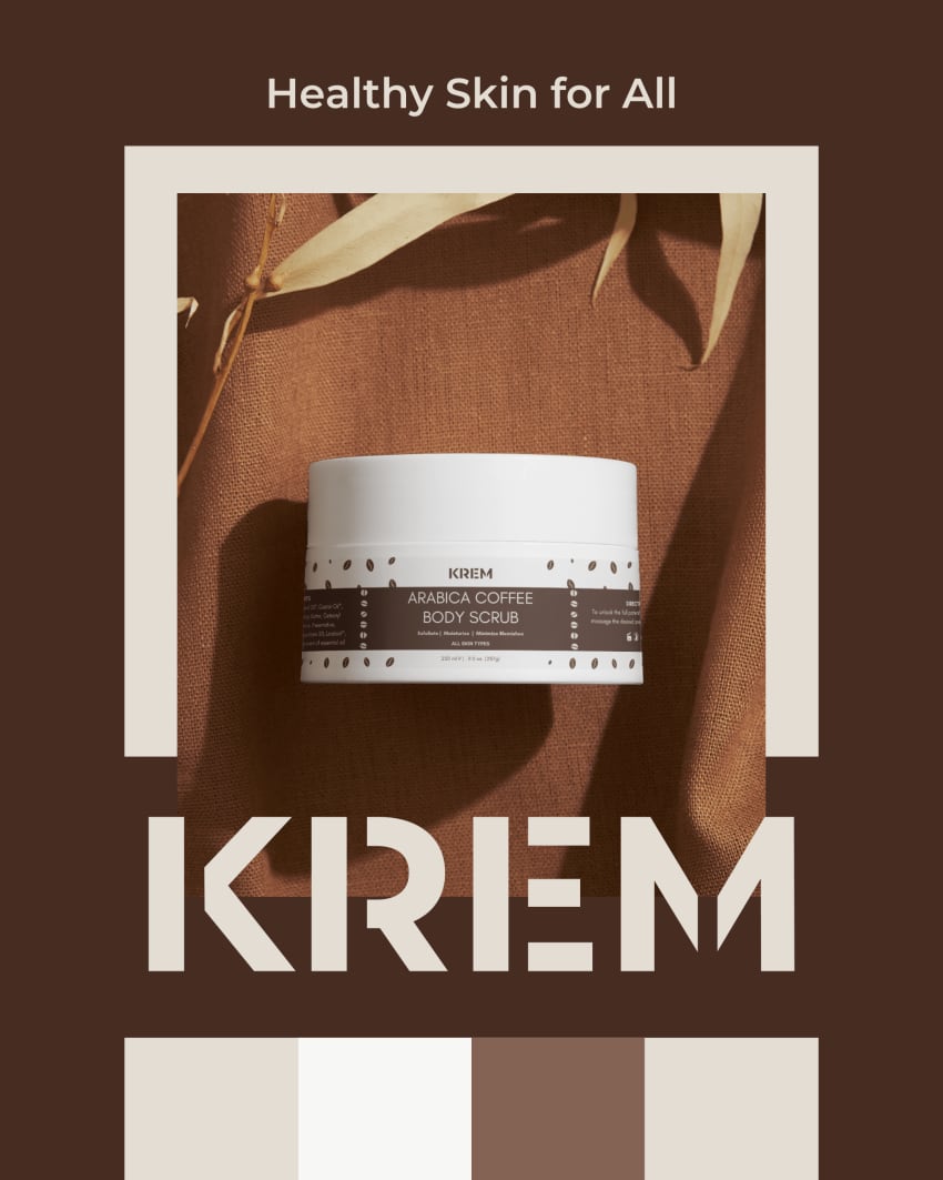 KREM: Brand Identity, Product label and Package Design by Lola O.