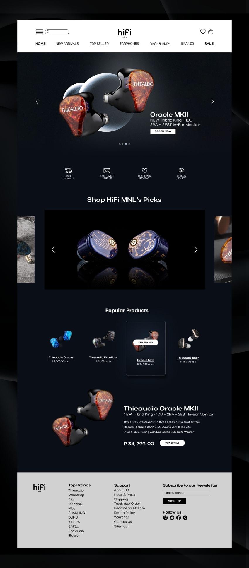 HiFi MNL - Visual Brand Identity & Web Design by Johanna Valdez