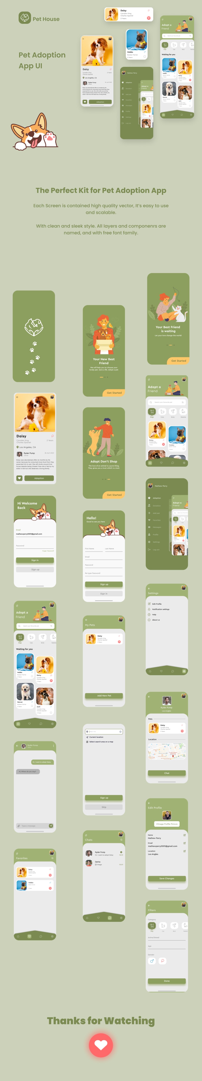 Pet Adoption- App UI by Parshant Mehra