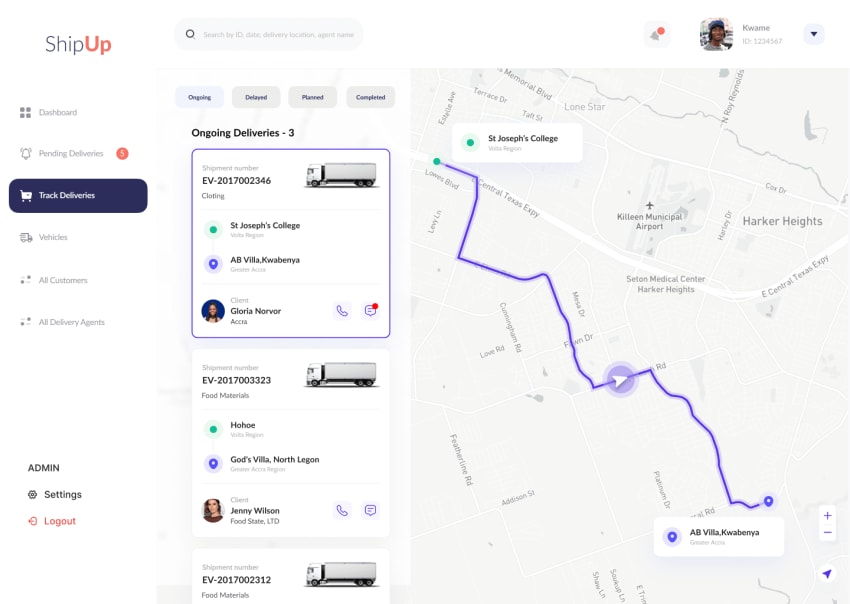 Dashboard, Mobile & other UI/UX Design Projects by Gloria Norvor