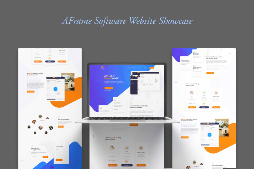 AFrame Software UI/UX Website Design for CRM Platform. by Moataz Azab