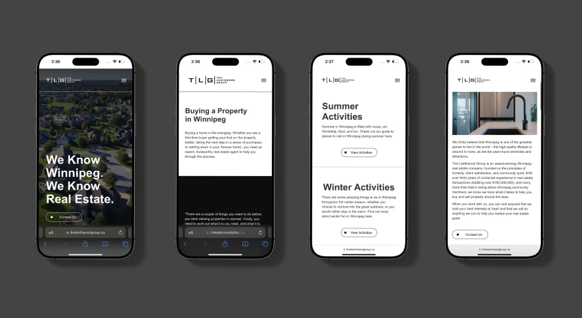The Leathwood Group - Website Design by Daniel McMullin