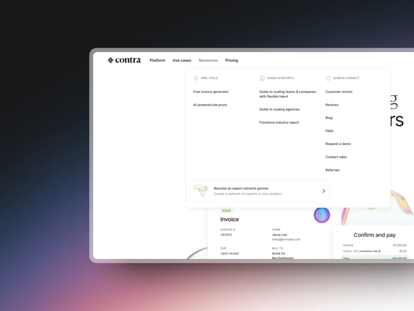 Building Contra an Advanced Navigation & Footer in Framer by Dylan Campbell