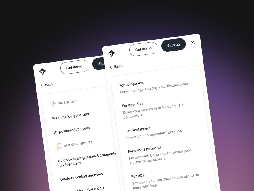 Building Contra an Advanced Navigation & Footer in Framer by Dylan Campbell