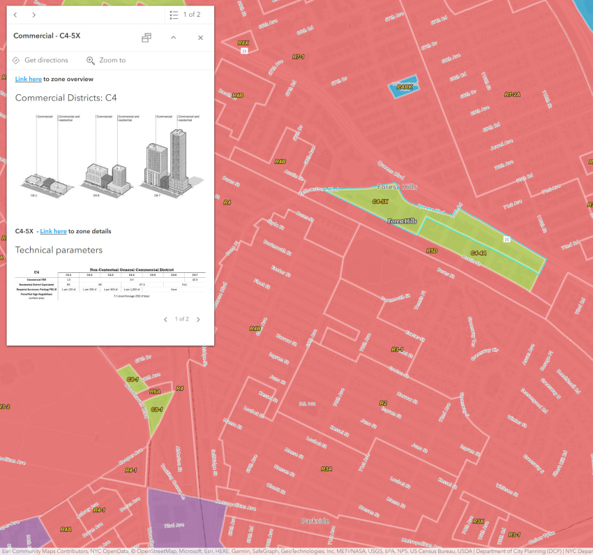 NYC Zoning Web map by Peter B.