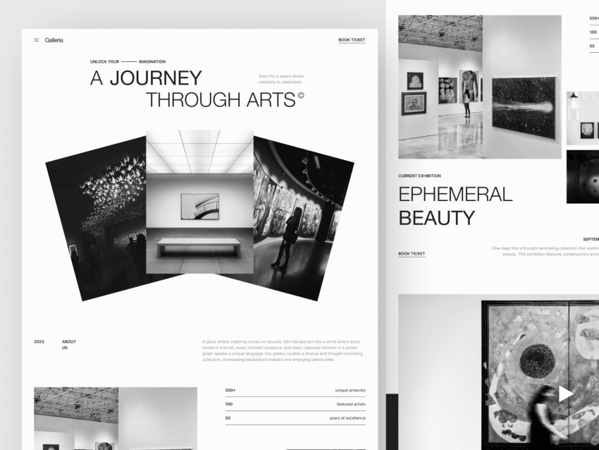 Art Exhibition Website Design by Ahmad S. Afandi