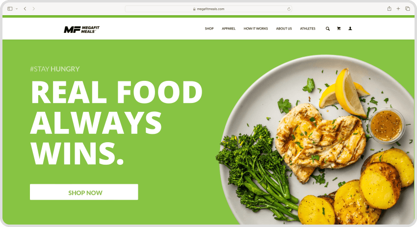MegaFit meals: E-commerce website by Yuvraj Sharma