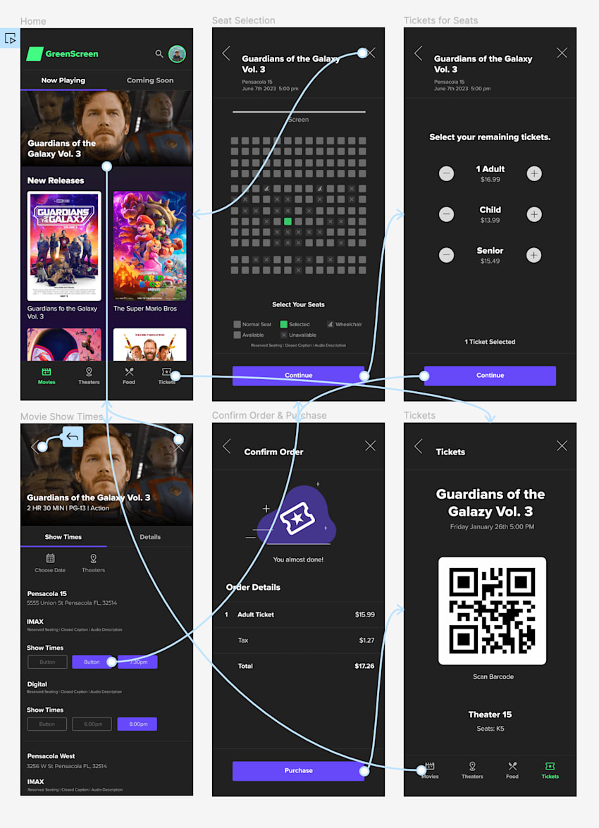 Green Screen UI /UX by Ryan Leal