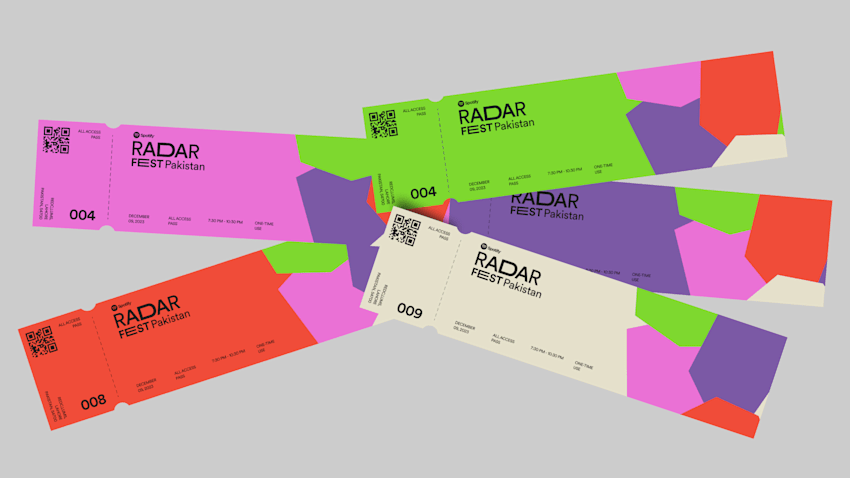 SPOTIFY RADAR FEST - Festival Branding by Areeb Tariq