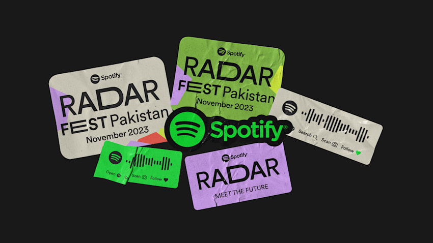 SPOTIFY RADAR FEST - Festival Branding by Areeb Tariq