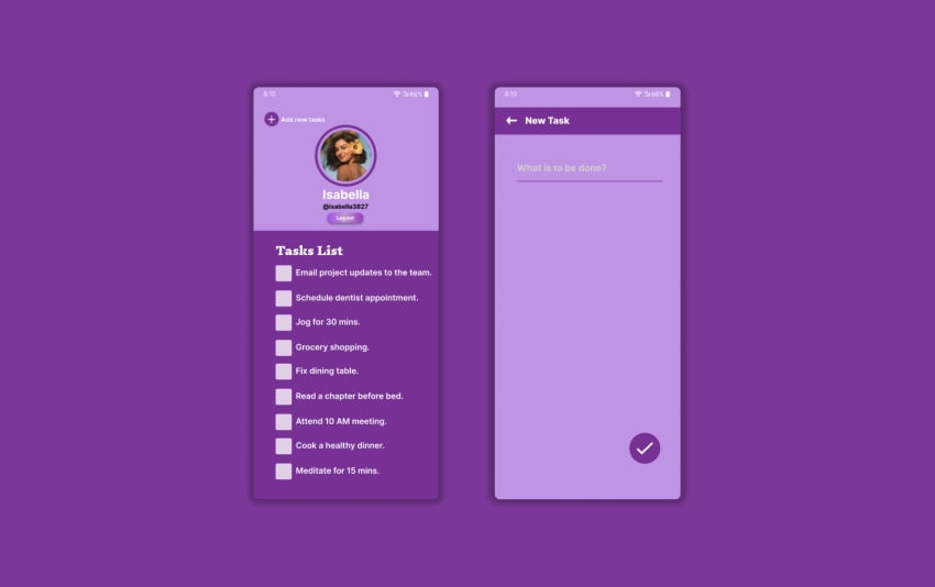 Priority Pilot - Mobile App (TODO List) :: Behance by Jeevitha GK